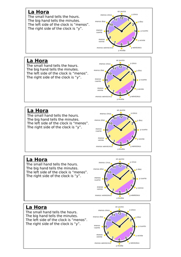 ¿Qué hora es? Spanish Time | Teaching Resources