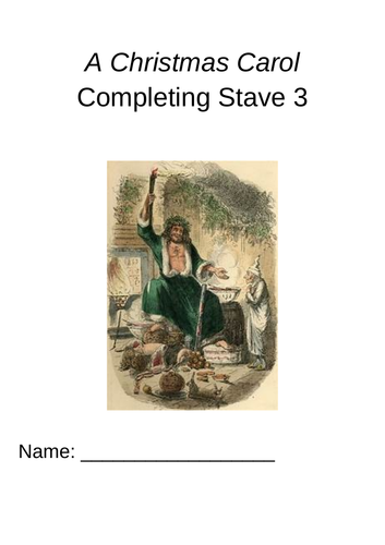 Stave 3 Work Booklet for A Christmas Carol - 4 lessons | Teaching Resources