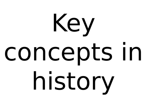 Historical concepts display | Teaching Resources