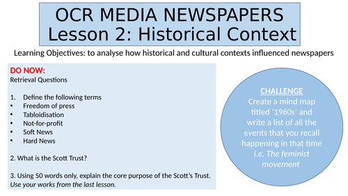 Newspapers OCR Media Studies GCSE | Teaching Resources