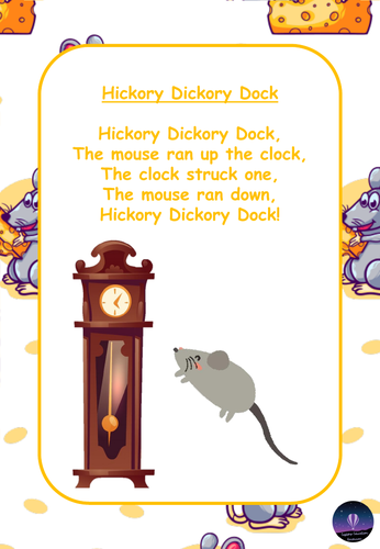 Hickory Dickory Dock EYFS Unit – Nursery Rhymes & Early Learning ...