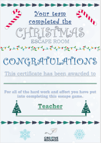 Christmas Geography Quiz Escape | Teaching Resources