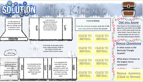 Christmas Geography Quiz Escape | Teaching Resources