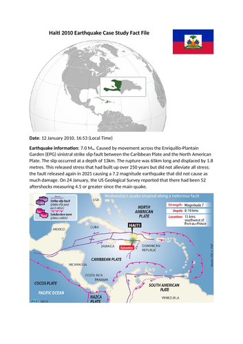Haiti 2010 Earthquake Case Study Summary | Teaching Resources Haiti 2010 Earthquake Case Study Summary | Teaching Resources