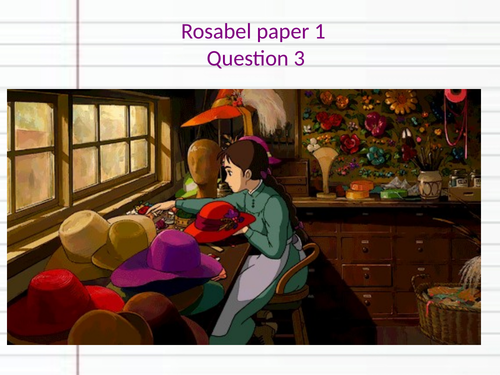 AQA Rosabel 2017 paper Q3 | Teaching Resources