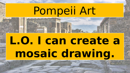 KS2 POMPEII ROMAN MOSAIC - Outstanding Art Unit | Teaching Resources