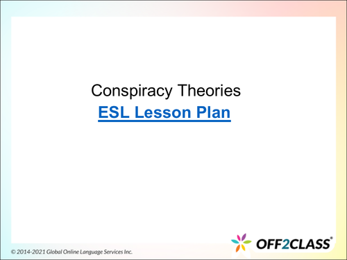 Conspiracy Theories ESL Lesson Plan | Teaching Resources