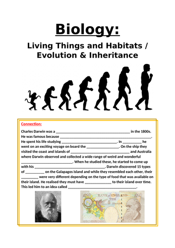 KS2 Science - Evolution and Inheritance - Darwin and His Finches - year ... KS2 Science - Evolution and Inheritance - Darwin and His Finches - year ...