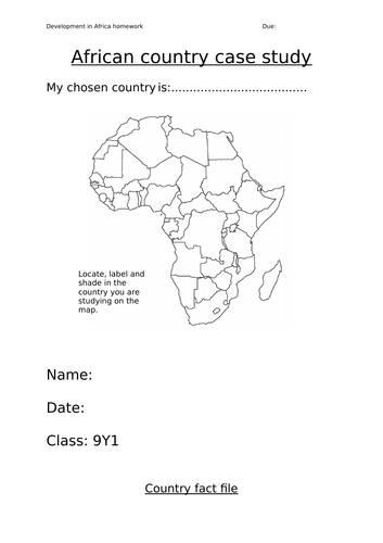 Africa country case study booklet | Teaching Resources