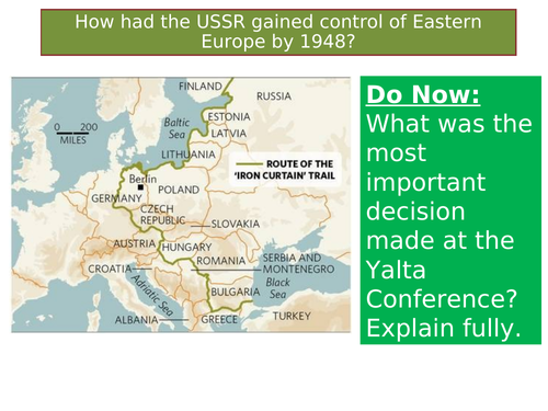 IGCSE History Origins of Cold War | Teaching Resources