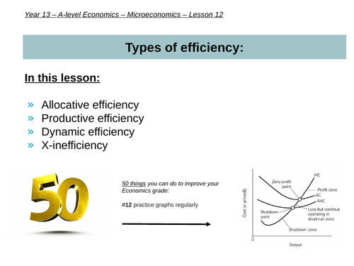 Allocative efficiency (A-level Economics) | Teaching Resources