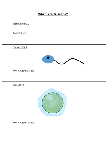 KS3 Science | 3.10.2 Human Reproduction - Lesson 1 - Fertilisation FULL ...
