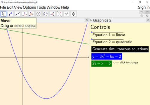 Non linear simultaneous equations | Teaching Resources