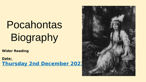The Real Pocahontas Biography: Reading Comprehension Lesson | Teaching ...
