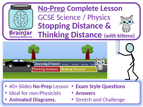Stopping Distance - Thinking Distance | Teaching Resources