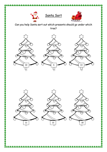 Super fun Santa Sort - A brilliant Christmas activity for KS1 ...