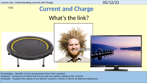AQA GCSE Physics P4.02 Current and charge | Teaching Resources