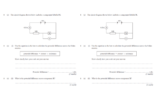 AQA GCSE Physics P4.06 Parallel Circuits | Teaching Resources