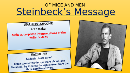 Of Mice and Men Bundle | Teaching Resources