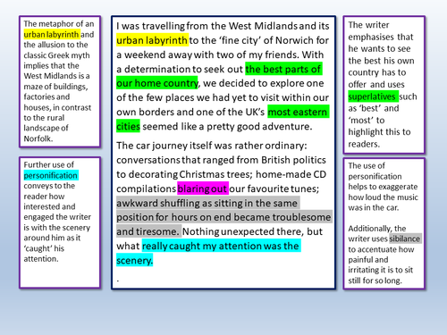 Edexcel English Language Paper 2 | Teaching Resources