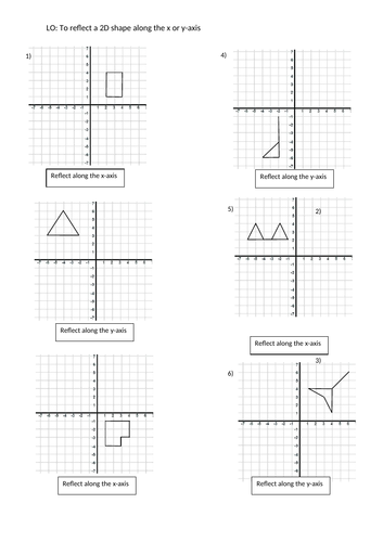Reflect shapes Year 6 | Teaching Resources