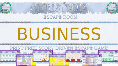 Christmas Business Quiz Escape | Teaching Resources