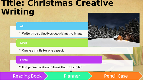 Christmas Descriptive Writing | Teaching Resources
