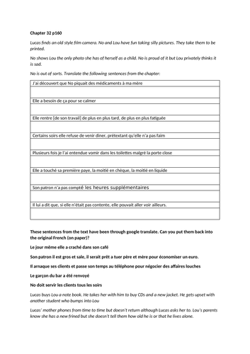 No et Moi A level French | Teaching Resources