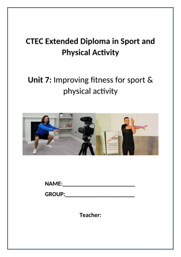 CTEC Sport Unit 2, 7, 8, 11, 13 and 20 bundle | Teaching Resources