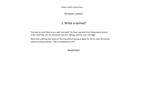 Short Poetry Course for KS2 & KS3 | Teaching Resources