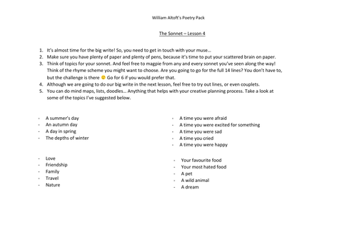 Short Poetry Course for KS2 & KS3 | Teaching Resources