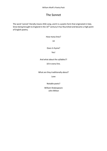 Short Poetry Course for KS2 & KS3 | Teaching Resources