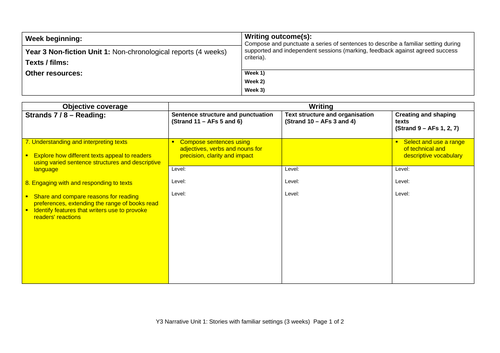Literacy Lessons Over 2000 Files years 1 to 6 Planning Worksheets ...