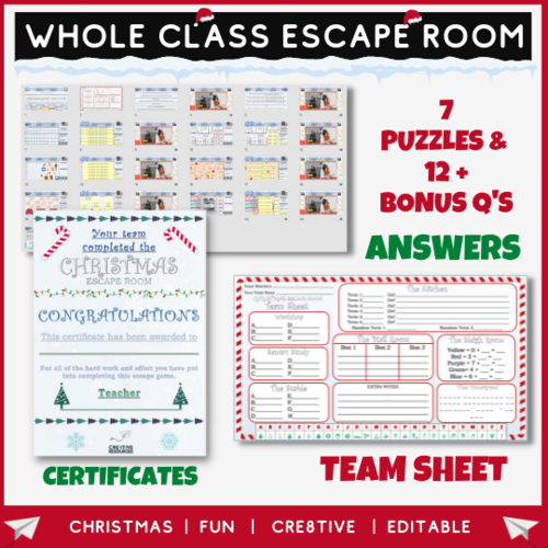 Christmas Drama Quiz Escape | Teaching Resources