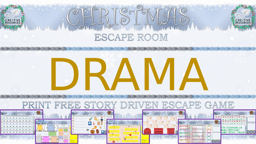 Christmas Drama Quiz Escape | Teaching Resources