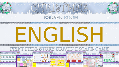 Christmas English Quiz Escape | Teaching Resources