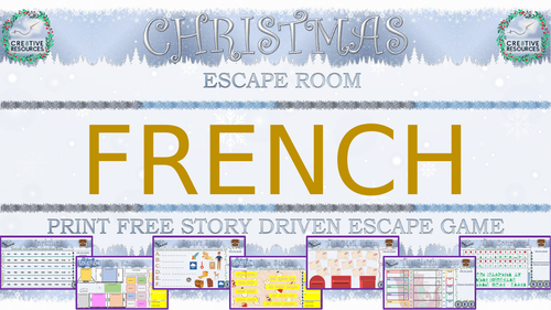 Christmas French MFL Quiz Escape | Teaching Resources