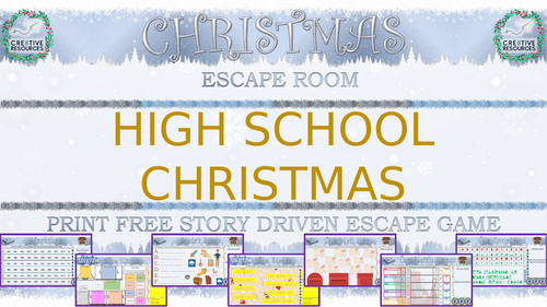 Christmas High School Quiz Escape | Teaching Resources