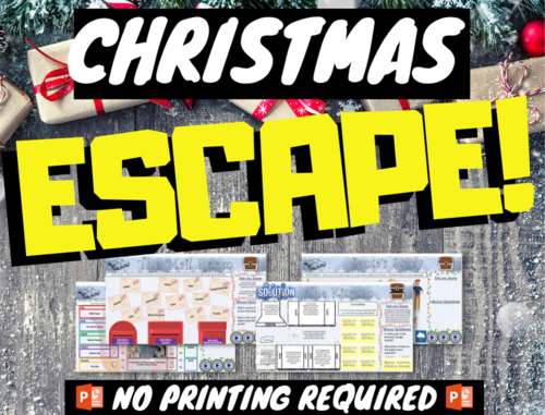 Christmas High School Quiz Escape | Teaching Resources