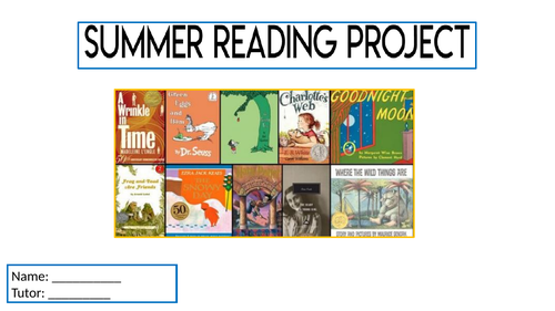 (Summer) Reading Project | Teaching Resources