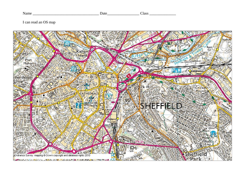 OS maps with questions | Teaching Resources