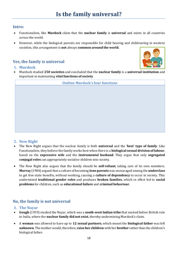 Is the family universal? – families and households | Teaching Resources