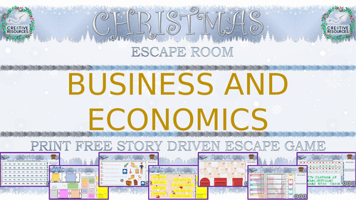 Christmas Economics Quiz Escape | Teaching Resources
