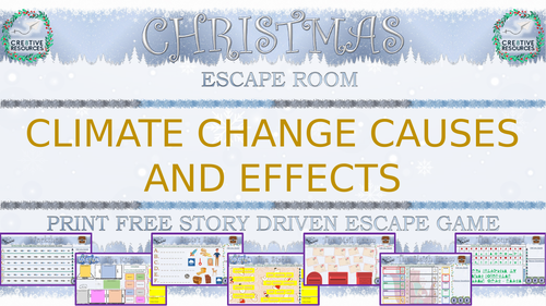 Christmas Climate Change Quiz Escape | Teaching Resources