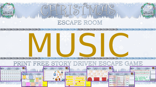 Christmas Music Quiz Escape | Teaching Resources