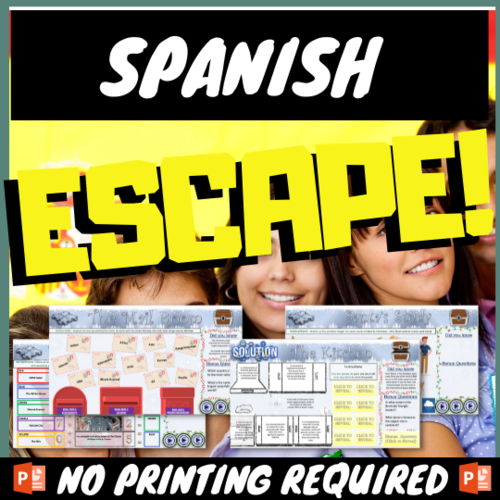 Christmas Spanish Escape Quiz | Teaching Resources
