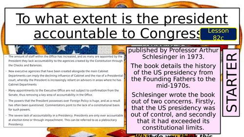 Edexcel A Level USA Politics Lessons 74-76 (Presidential power ...