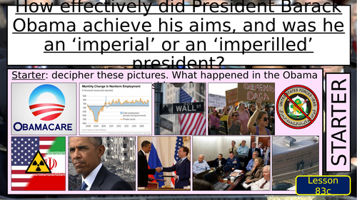 Edexcel A Level USA Politics Lessons 77-82 (Presidential case studies ...