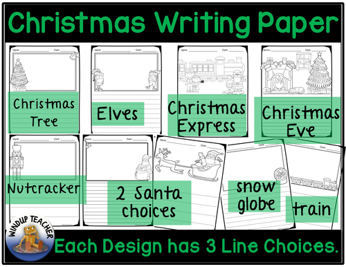 Christmas Writing Papers | Teaching Resources