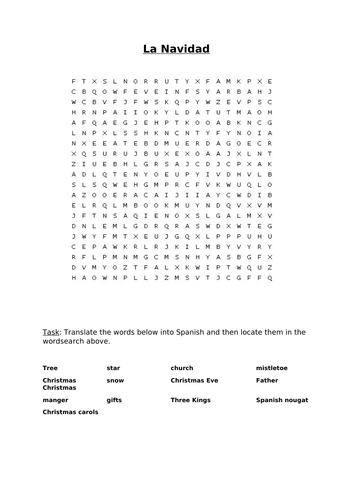 Spanish Christmas activity bundle | Teaching Resources